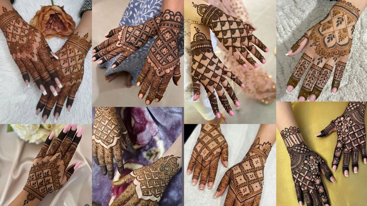 Beautiful Easy Back Hand Check Mehndi Design ️ ।। Stylish and New ...