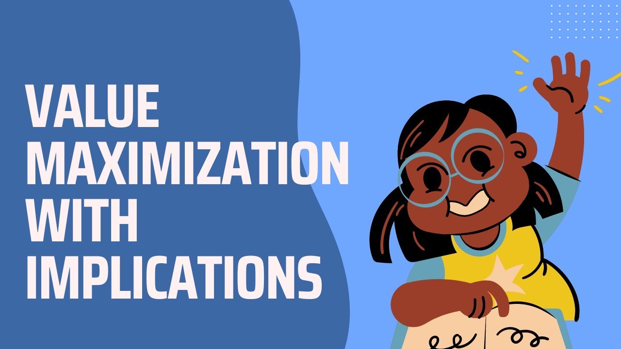 Value Maximization with Implications| Financial Management| #finance # ...