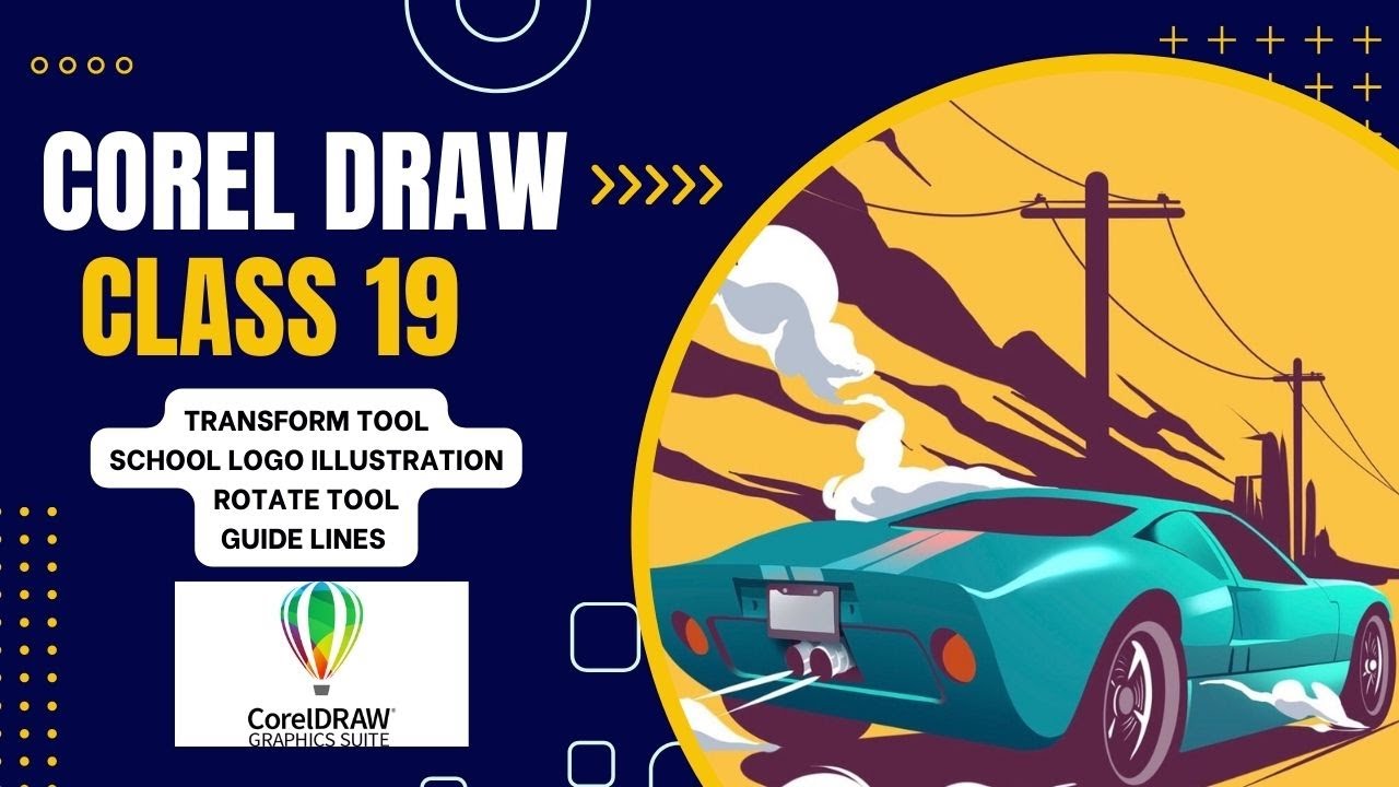 Corel Draw Training - Class 19 - Transform Options। School Logo ...
