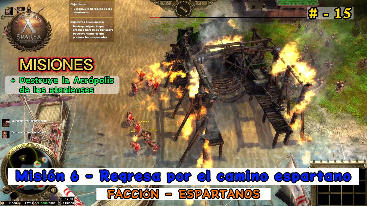 Ancient Wars: Sparta Definitive Edition Ⅰ Misión 6 - Regresa por el ...