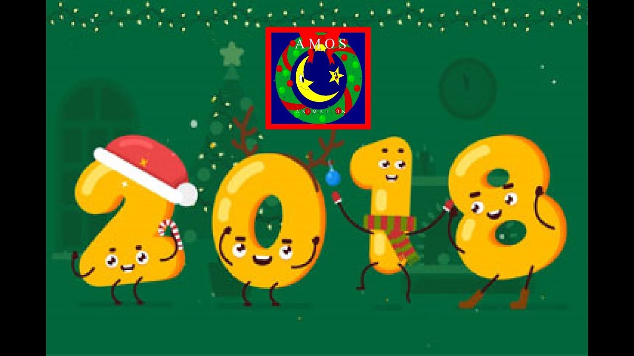 Amos Animation | New Year Numbers Fun | 45 sec version - YouTube