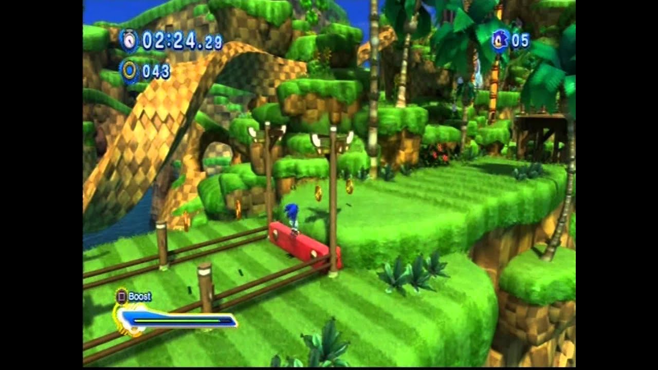 Sonic generations walkthrough part 1 2nd Green hill zone - YouTube