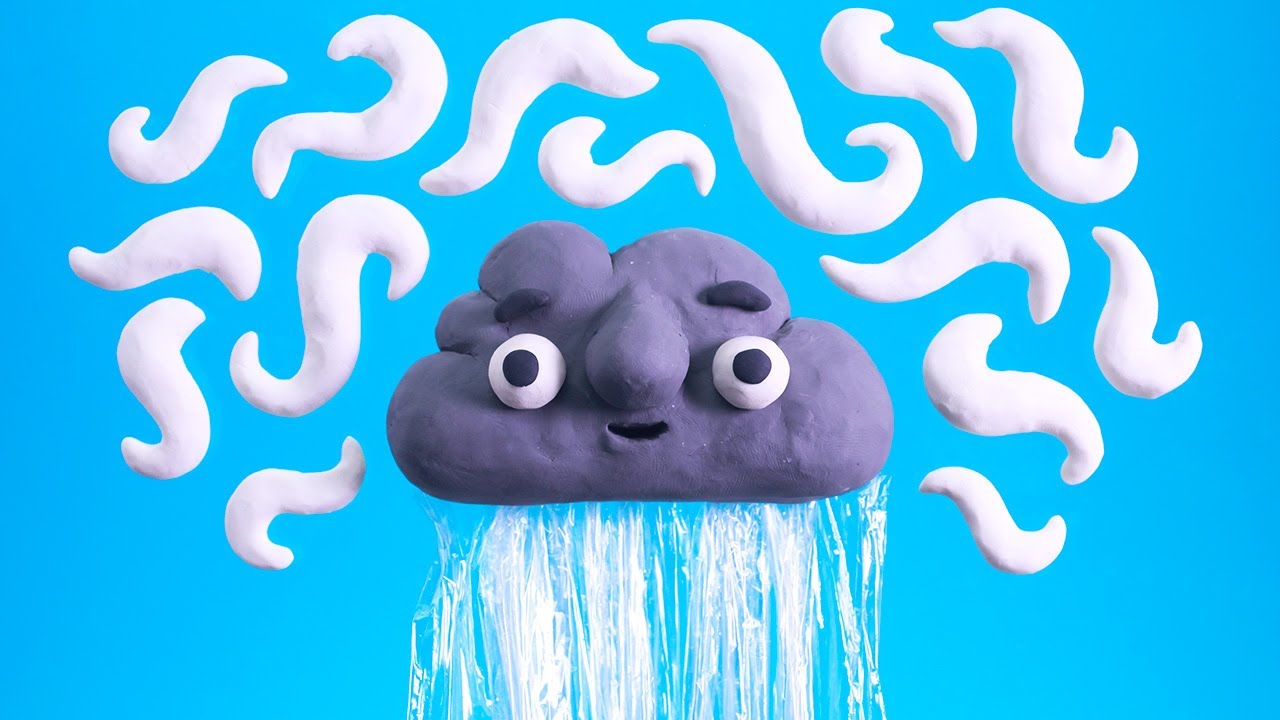 CLAYMATION - Sneezing Storm Cloud! - Stop Motion Short - YouTube