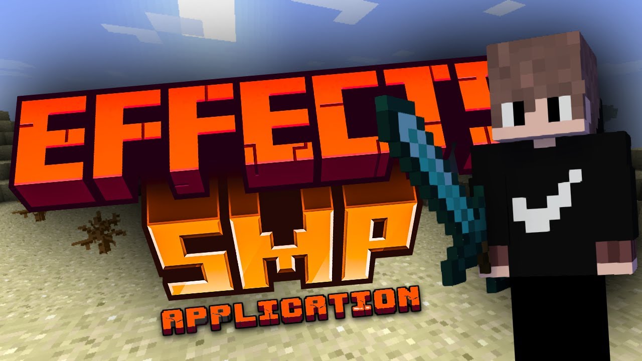 My Application to Effects SMP #EFFECTSS4 - YouTube
