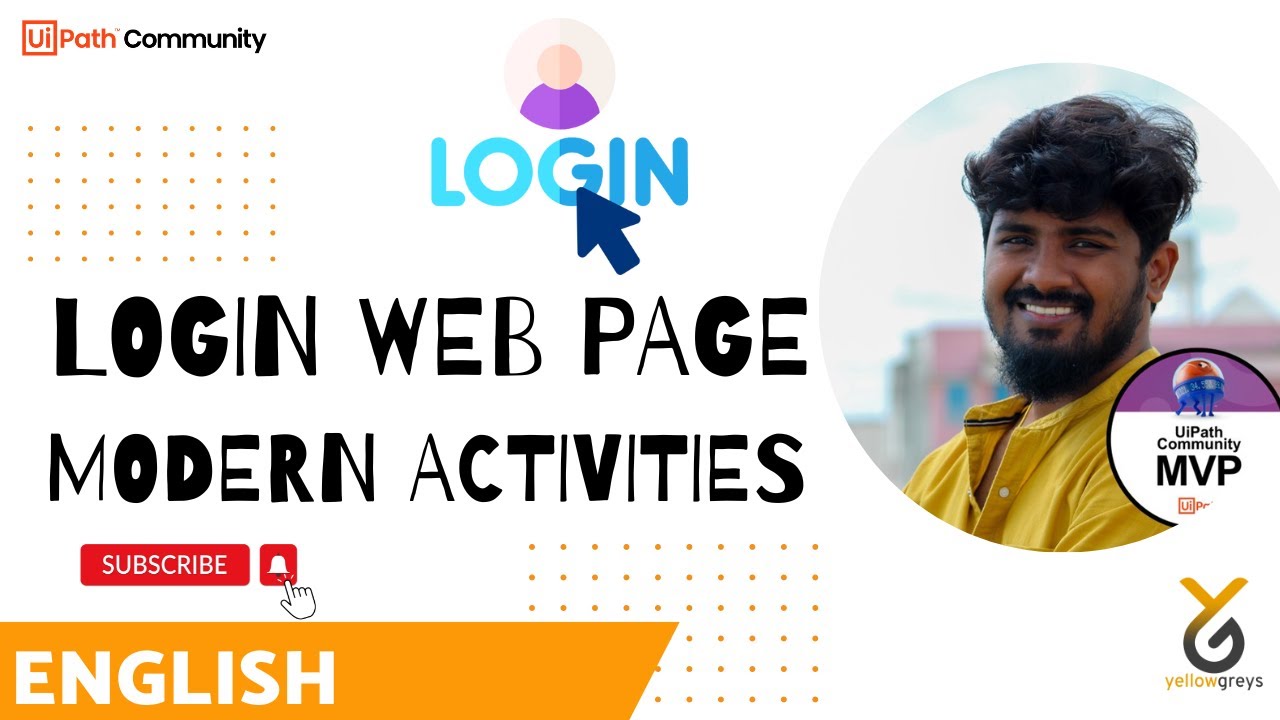 UiPath | Login Web Page with UiAutomation Modern Activities | English ...