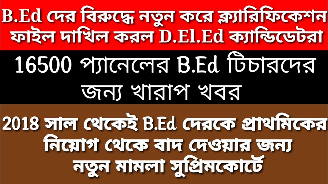 B.Ed vs D.El.Ed case supreme court| D.El.Ed Clarification file in ...