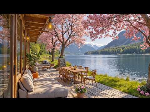 Fresh Spring Morning by the Lake 🌺 Soft Piano & Nature Sounds for Relaxation, Study