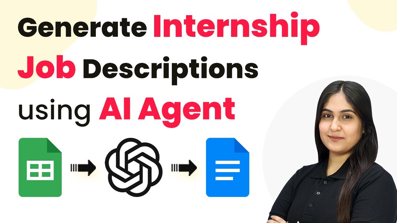 How to Generate Internship Job Descriptions using AI Agent - YouTube