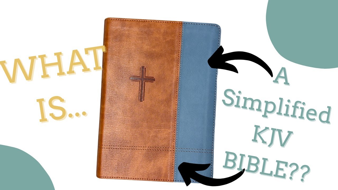 The Barbour Simplified KJV Bible - Large Print (Rust and Stone Cross ...