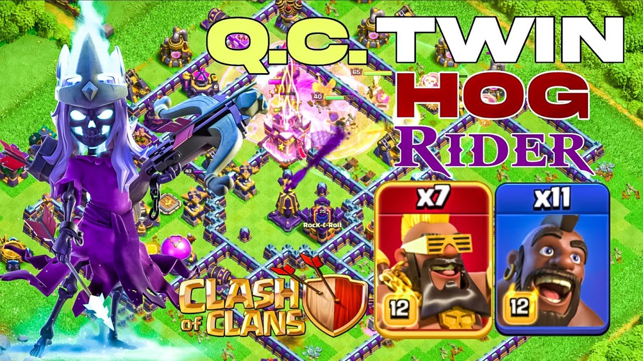 Queen Charge Twin Hogs: TH15 Hog and Super Hog Rider Legend League ...