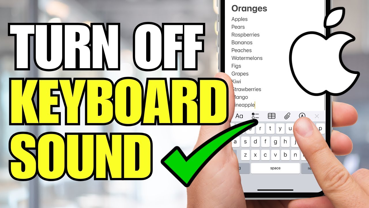 How To Turn On & OFF Keyboard Sound Effects on iPhone - YouTube