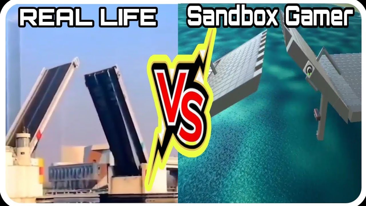 Real Life V.S. Sandbox Gamer| Expectations V.S. Reality | Suez Canal In ...