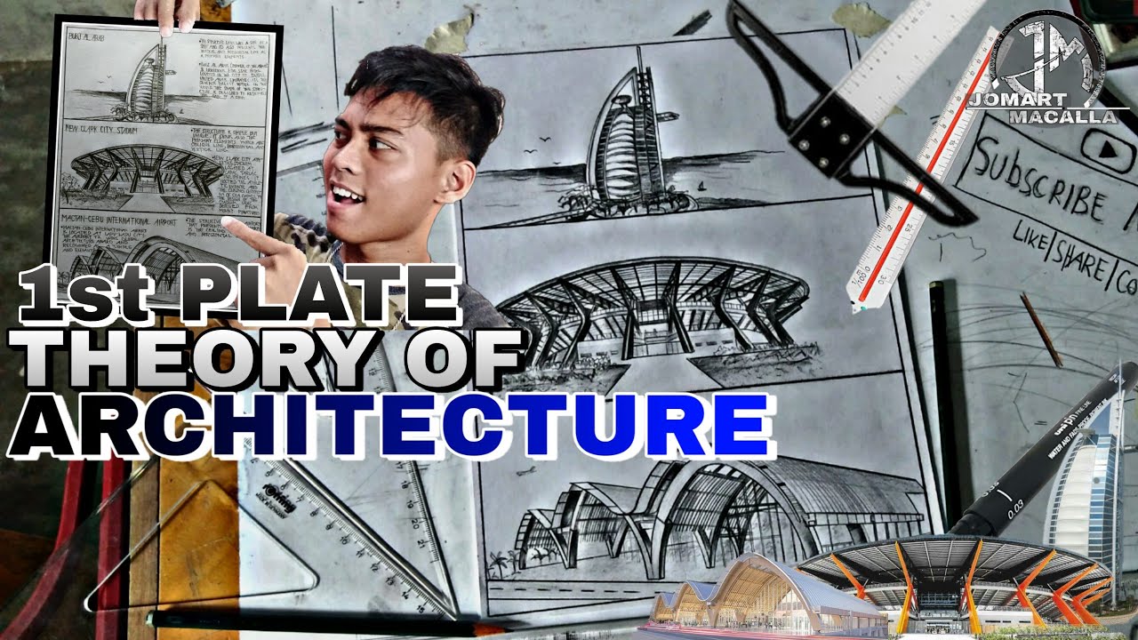 1st PLATE IN THEORY OF ARCHITECTURE | ARKI | JOMART MACALLA - YouTube