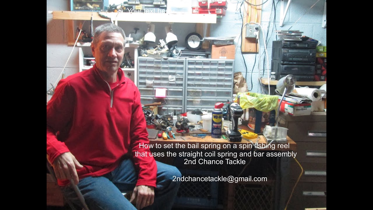 How to install a spin fishing bail spring that uses the bar spring set ...