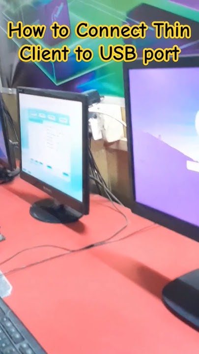 How to Connect Thin Client to USB port #thinclient #computer #networking #computerlab #shprts ...