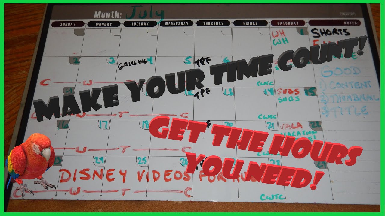 Make Your Time Count - Schedule Your Time - YouTube