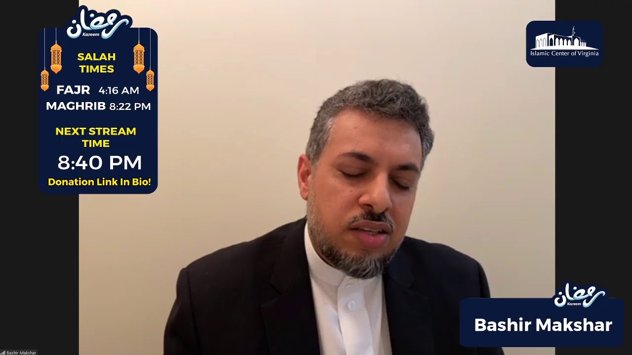 ICVA Ramadan Halaqa "Post Ramadan Habits" by Bashir Makshar - YouTube
