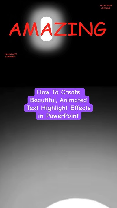 Beautiful Animated Text Highlight Effects in #PowerPoint #shorts # ...