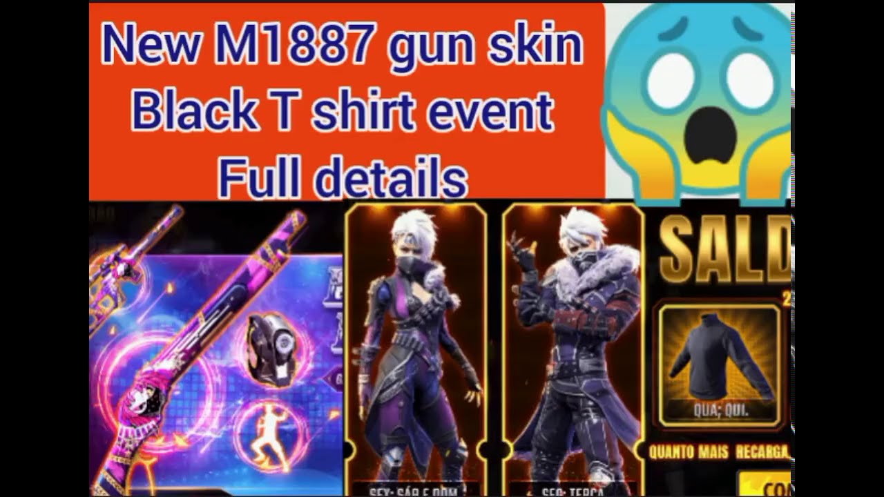 New m1887 gun skin full details free fire - YouTube