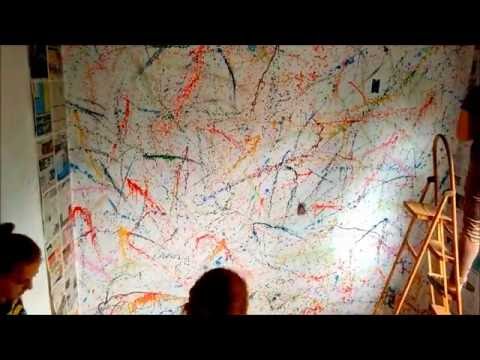 DIY - Parede Diferente (Respingado de tinta) - YouTube