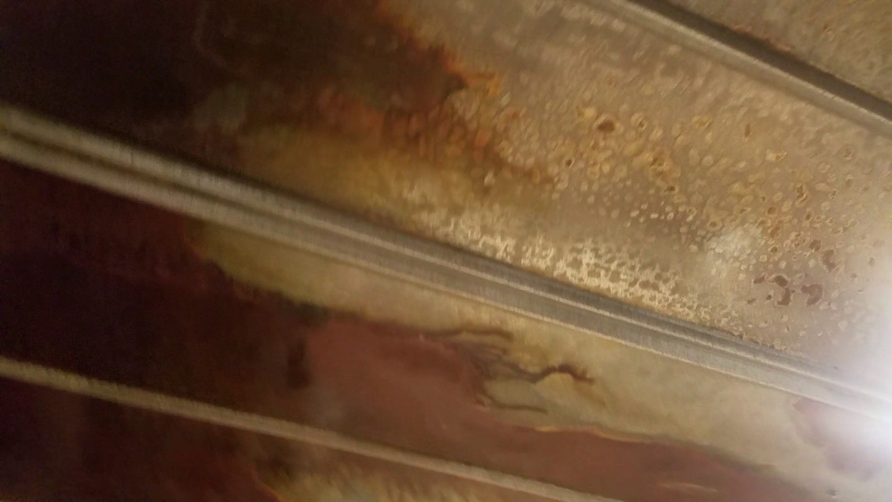 Rusty tin on ceilings - YouTube