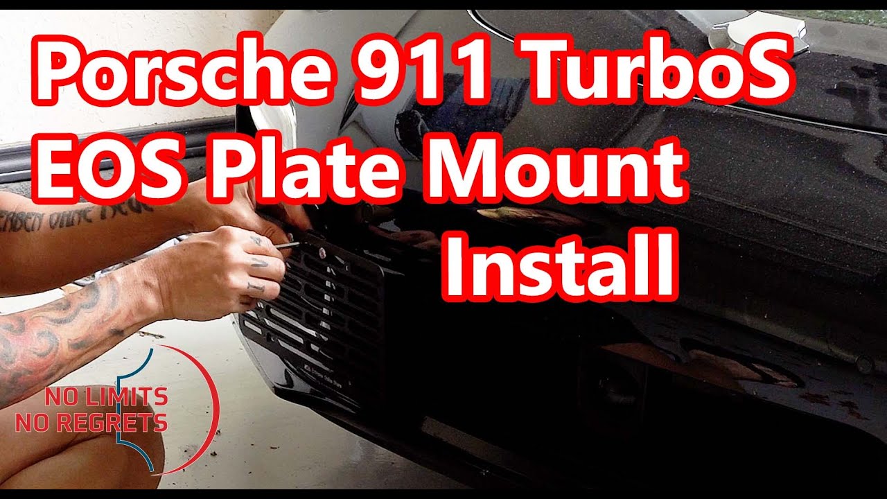 Porsche 911 TOW HOOK PLATE - 14 Porsche 911 Turbo S EOS Plates Install ...