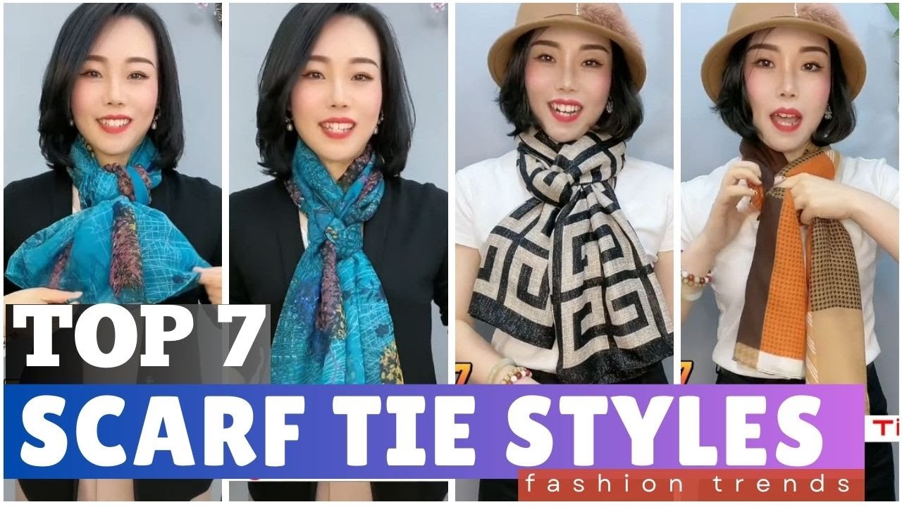 The 7 popular ways to wear a Scarf | Winter Scarf Styles Part-090124 ...