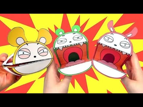 DIY Making Berry Bana Mell PUPPET / 야미야미 종이손인형 만들기! - YouTube