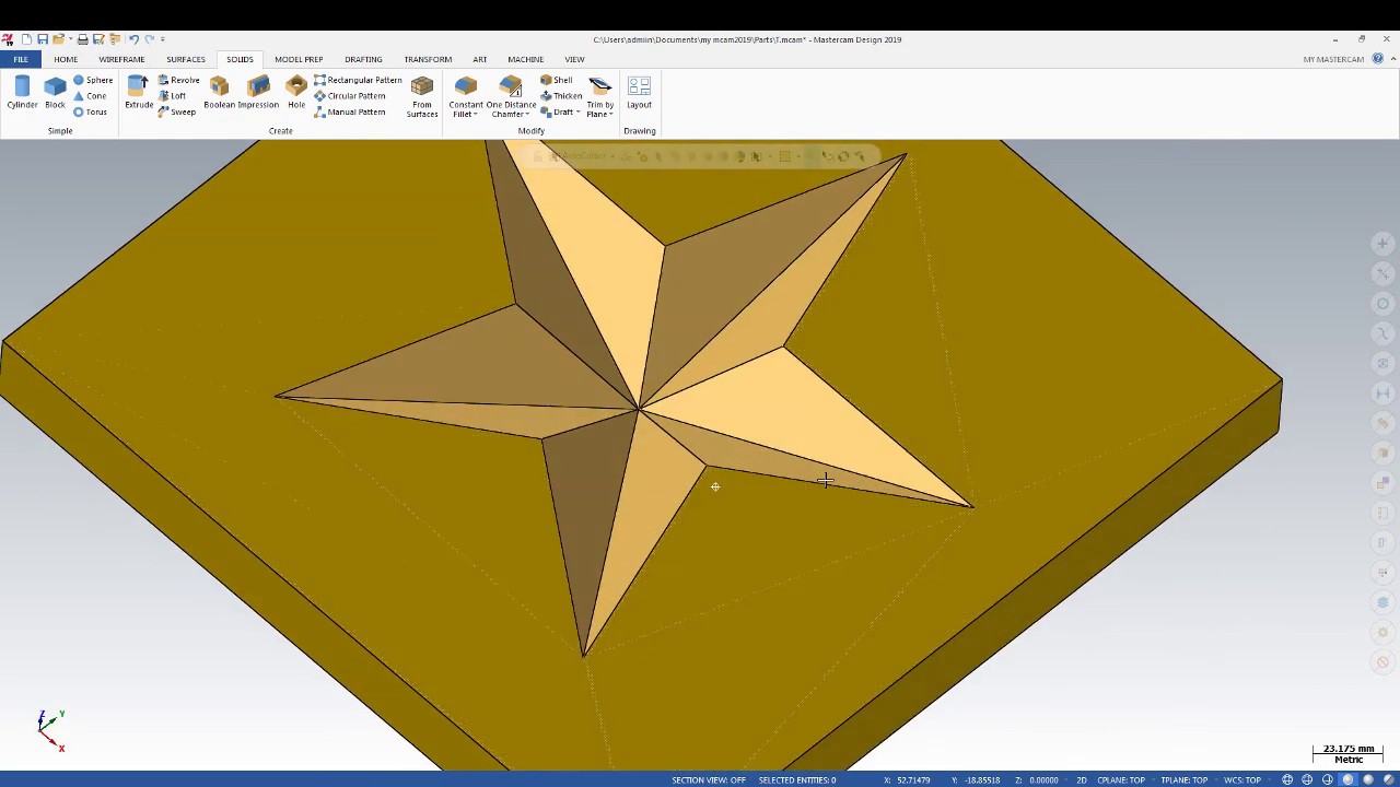 Drawing by MasterCam : Lesson Five - YouTube