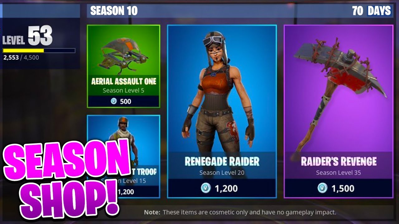 The Season 1 Shop is RETURNING for SEASON 10 in Fortnite Battle Royale ...