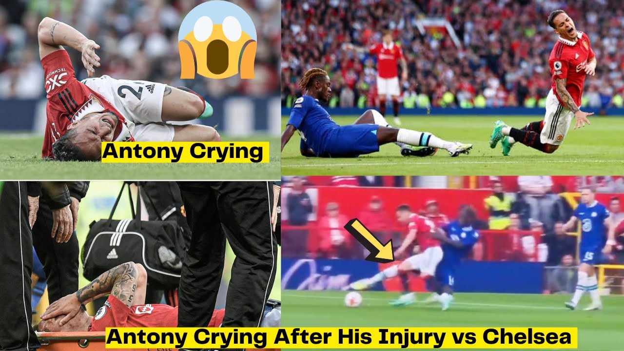 😭 Antony Was In Tears After Antony Injury vs Chelsea. - YouTube