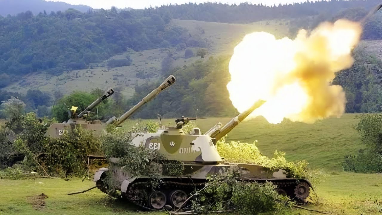 ARMA 3 PC Gameplay: Tanks and AKATSIYA 2S3 Fires and Destroys NATO Tank ...