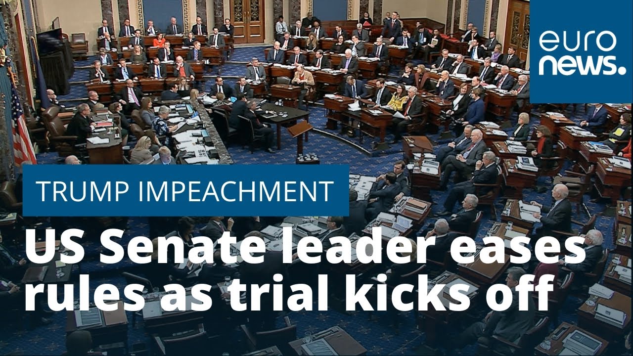 Trump impeachment: US Senate leader eases rules as trial kicks off ...