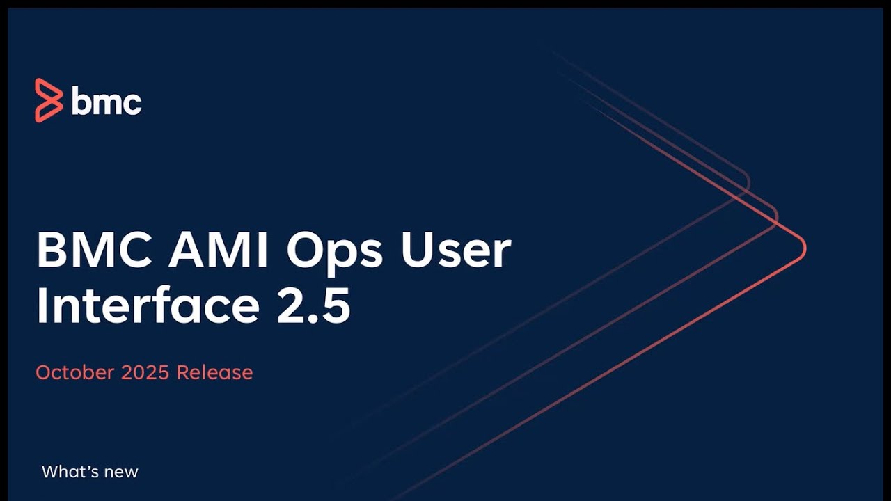 What’s New in BMC AMI Ops – October 2025 Enhanced Interactive Dashboard ...