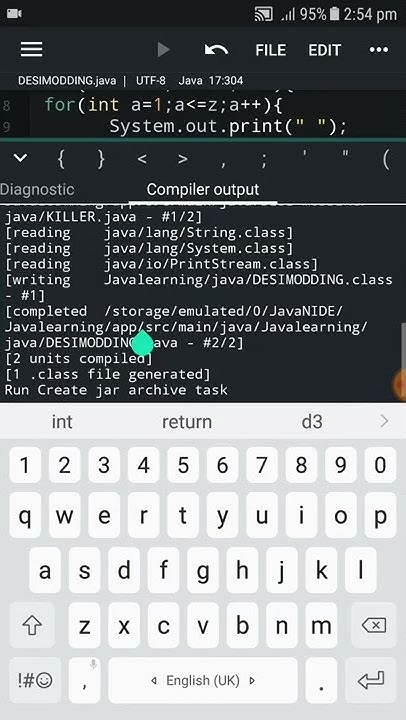 Making a triangle shape using Java using Mobile ||Coding ||Programming ||KILLER DESI MODDING ...