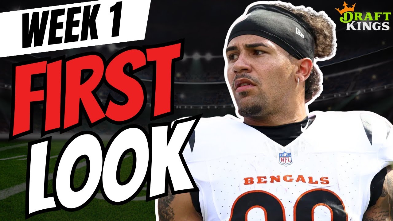 NFL Week 1 DraftKings First Look Lineup | NFL DFS Picks - YouTube