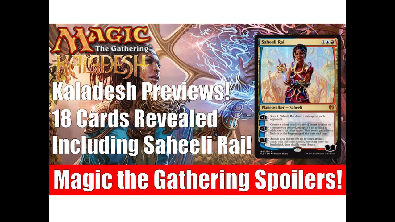 MTG Kaladesh PAX Preview Cards! 18 Cards Revealed Including Saheeli Rai ...