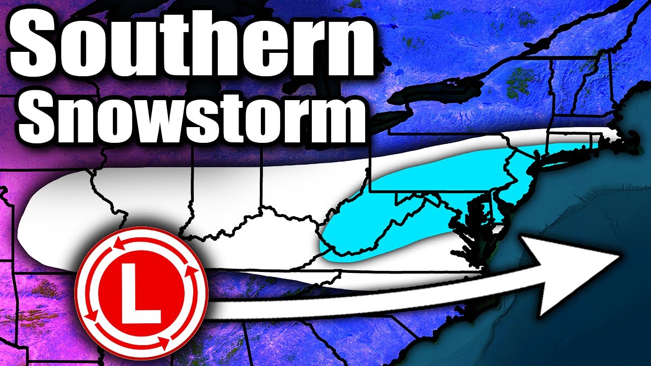Models keying in on Impactful Southern Snowstorm - YouTube