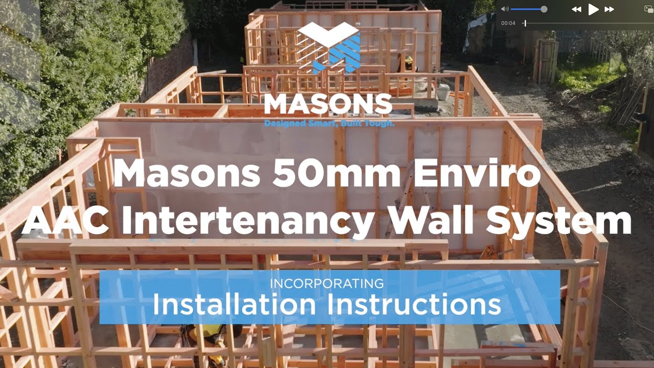 Masons Enviro Intertenancy Wall System Video Including Installation ...