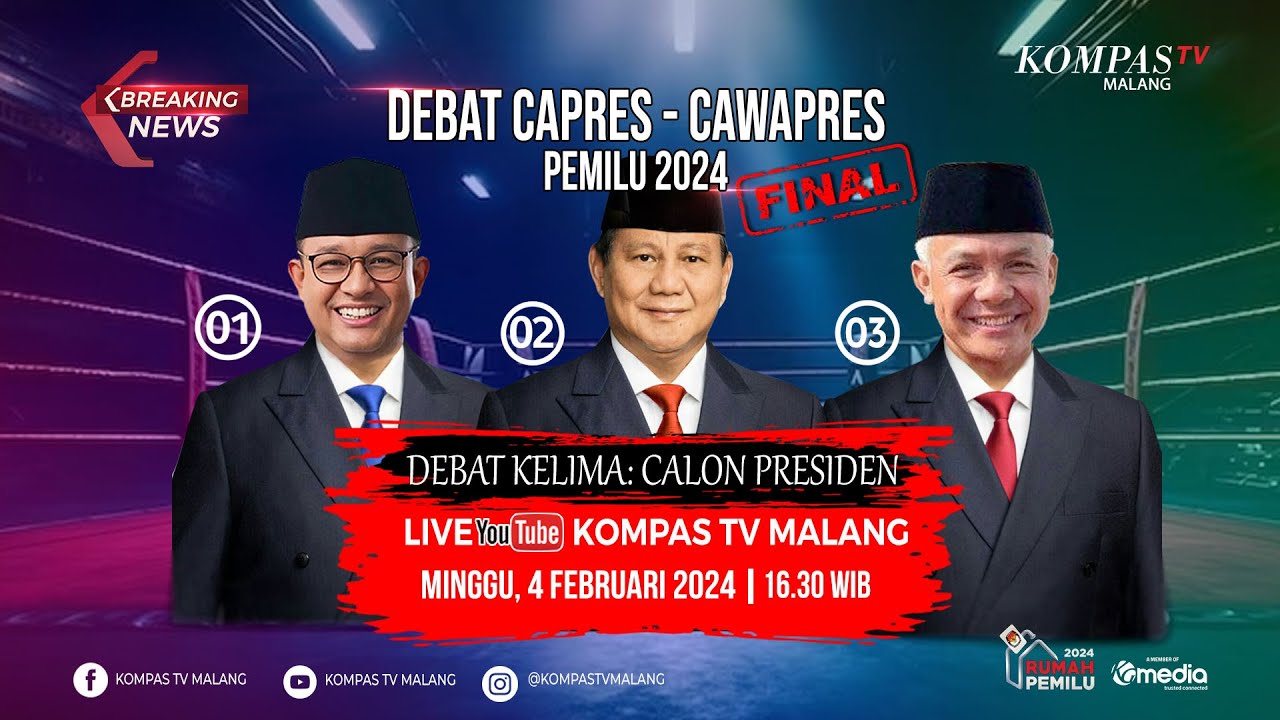 LIVE-BREAKING NEWS-Debat Terakhir Capres 2024 - YouTube