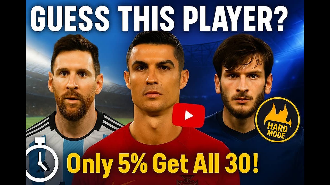 Can You Guess the Football Player by Their Face! | Football Quiz Trivia ...