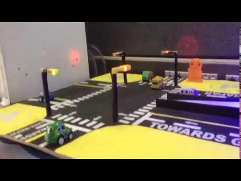 3D Printed Miniature Model of BRTS Bus Stop and Real Timr Working ...