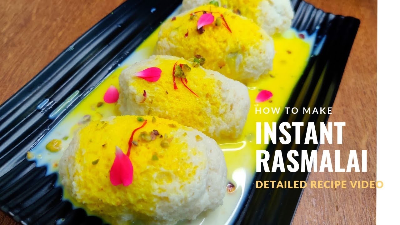 Instant Rasmalai recipe, how to make rasmalai by bread, Easy bread ...