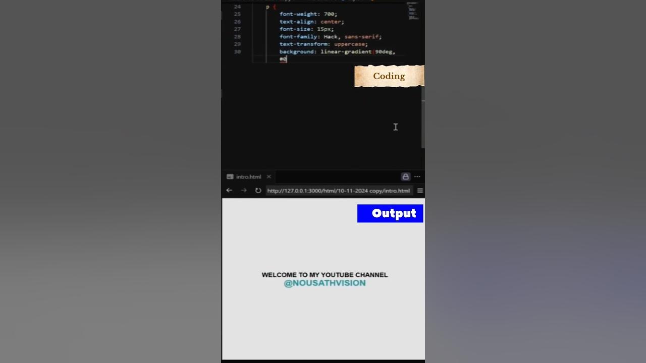 On The Go Animation Text Html And Css Code Htmlcss Developer Design Html Css Htmlpro Youtube