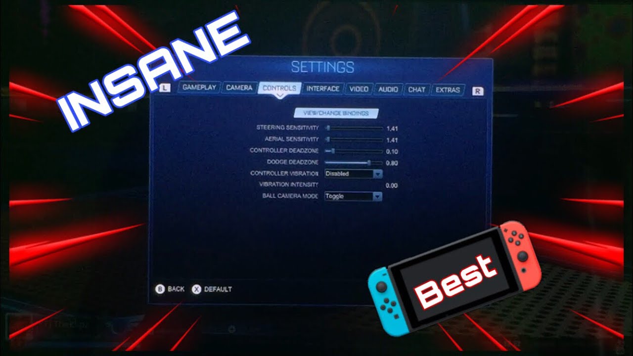 Best Settings for Rocket League Nintendo Switch ( Remake ) - YouTube