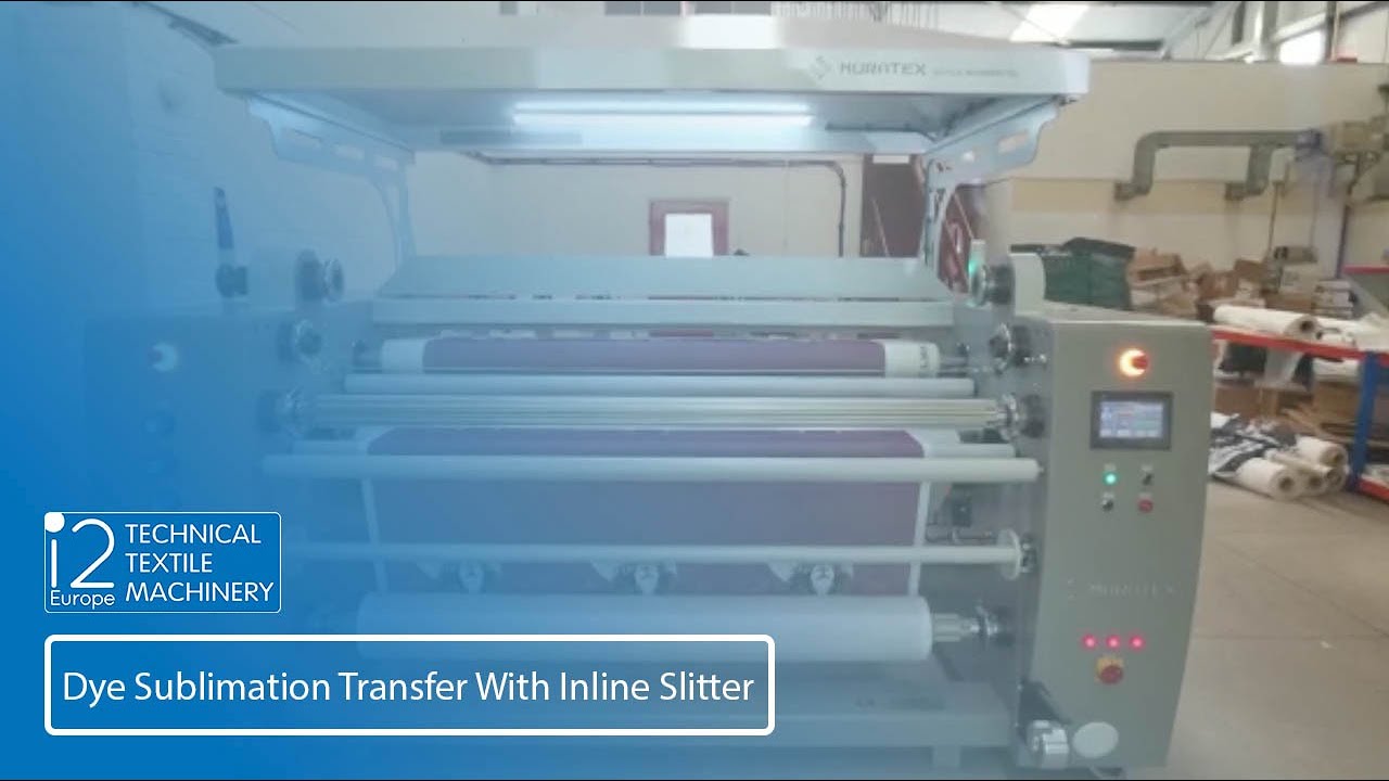Dye Sublimation Transfer With Inline Slitter - YouTube