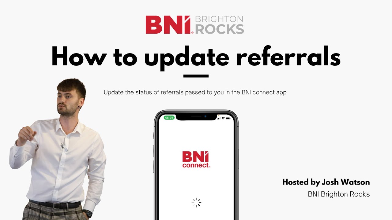 BNI Tips and Tricks | How to update a referral in the BNI app - YouTube