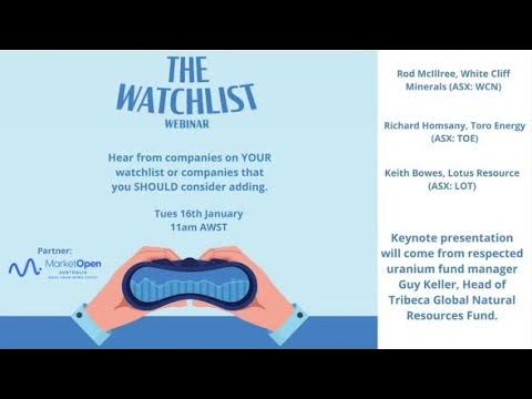 Toro Energy (ASX:TOE) Executive Chairman Richard Homsany - YouTube