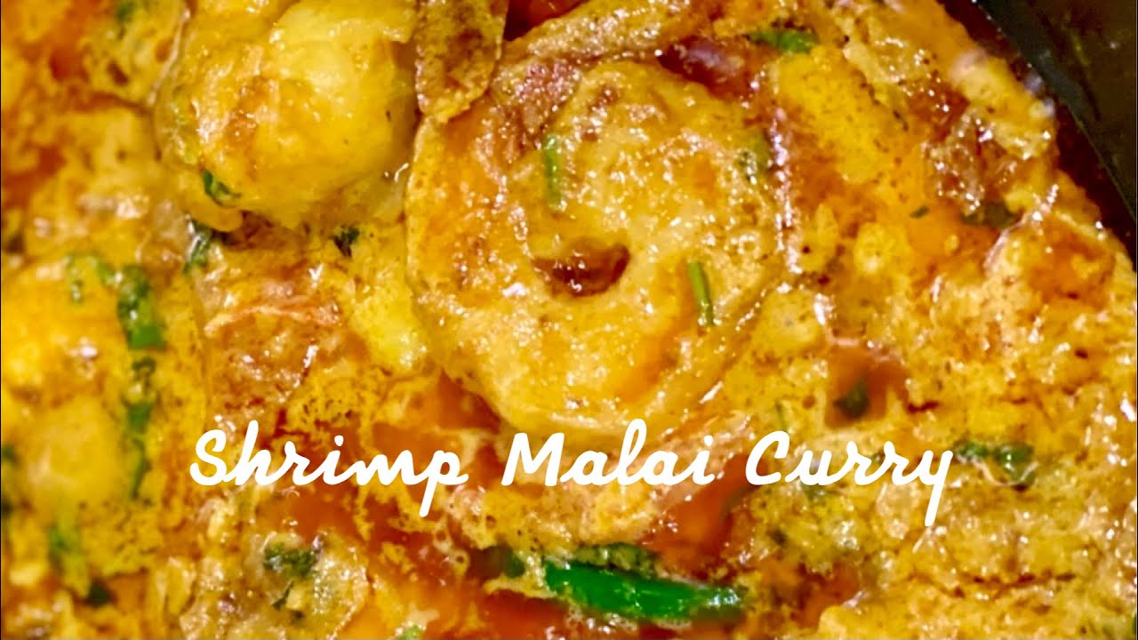 Shrimp Malai Curry Chringri Malaikari Recipe Prawn Malai Curry - YouTube