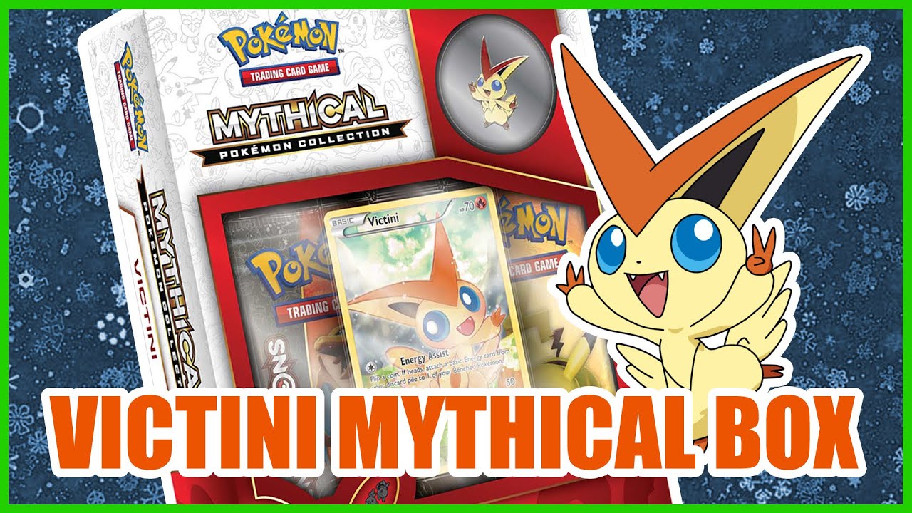 OPENING A POKEMON VICTINI MYTHICAL COLLECTION BOX! - YouTube